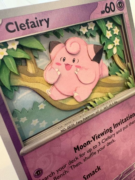Clefairy (MEW 035) 151 Pokemon 3D ShadowBox Card (Neu (gemäss Beschreibung)) in Kerzers für CHF ...