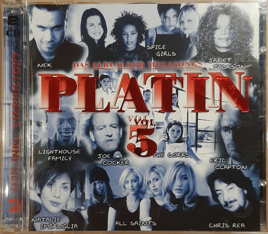 Platin Vol.5 - Album der Megastars, 2CD Hit Sampler 1998 (Gebraucht) in ...
