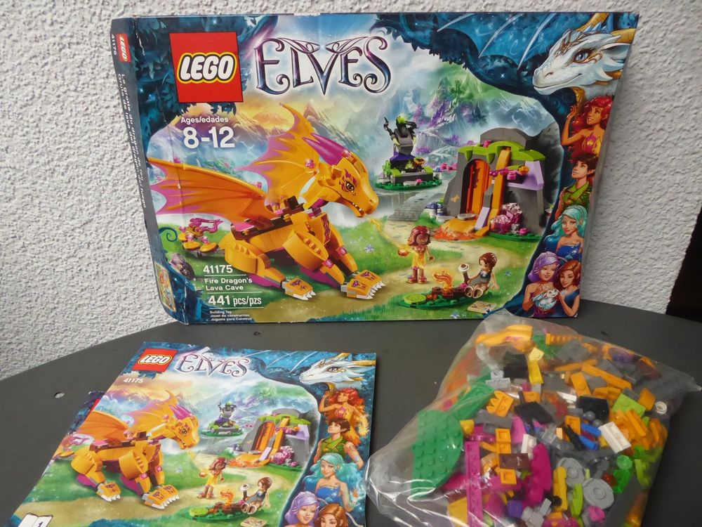 LEGO Elves 41175 Lavahöhle des Feuerdrachens 8-12 Jahre (Gebraucht) in ...