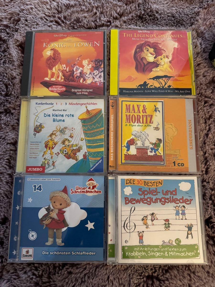 CD - 6 Geschichten - Lion King - 3 Minuten - Max & Moritz (Gebraucht ...