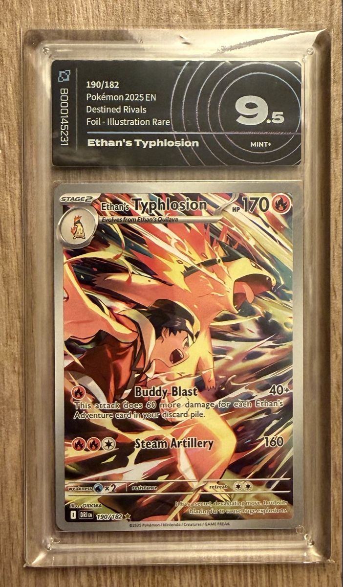 Ethan’s Typhlosion DRI 190/182 ENGLIS- AI Grading 9.5 (Neu und ...