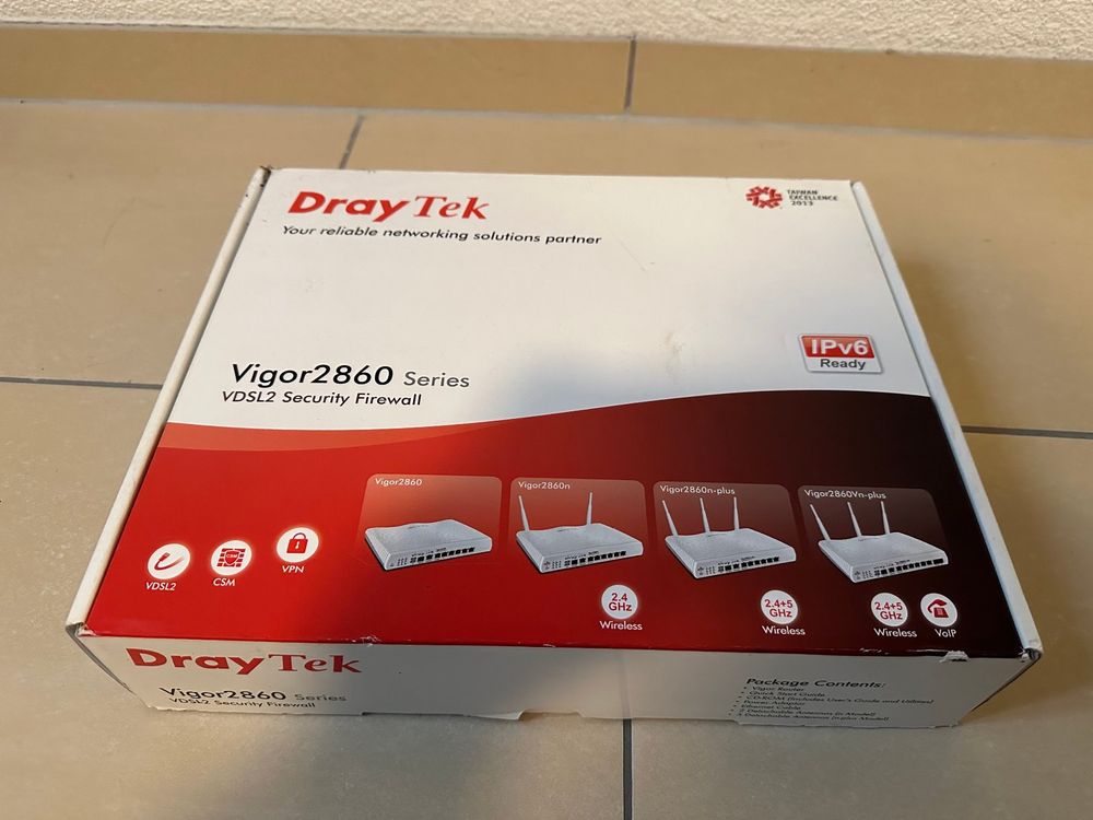 DrayTek Vigor2860 Series VDSL2 Firewall/Router - Neu! (Neu und ...