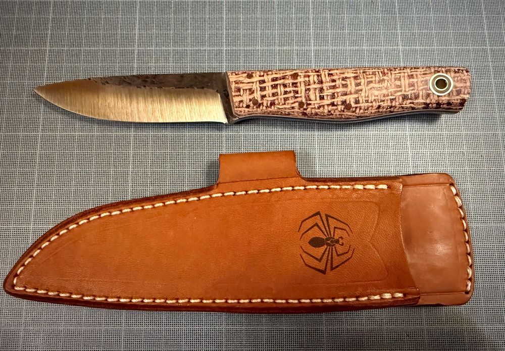 couteau artisanal Fiddleback Forge Woodsman by Andy Roy | Kaufen auf Ricardo