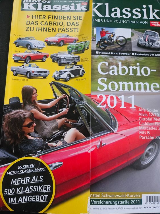 Motor Klasik 6/11 VW T2 Käfer Méhari MGB Alfa Spider 300 xx (Gebraucht ...