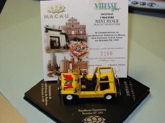 Mini Monke "Macau Handover" * Vitesse 1:43 (Neu und originalverpackt ...