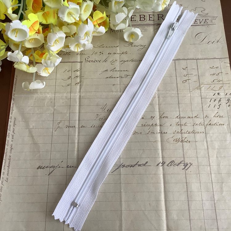 Reissverschlüsse 20cm weiss fermeture éclair blanc (Neu (gemäss ...