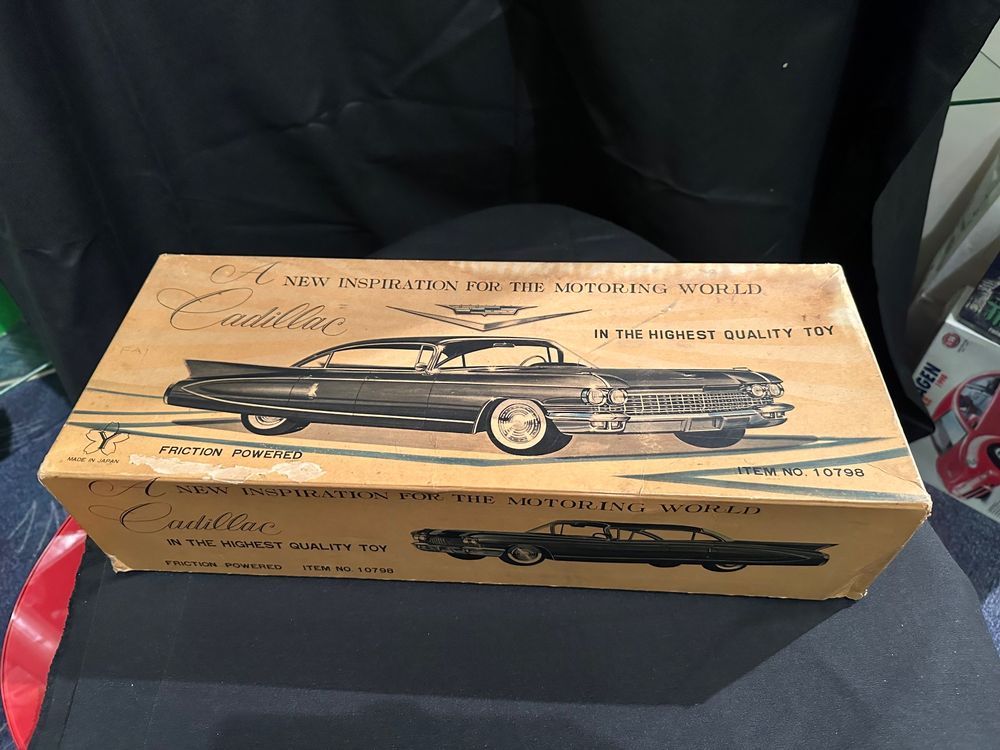 Toy Car Yonezawa Cadillac Fleetwood 1960 Tin Friction Box (Neu und ...