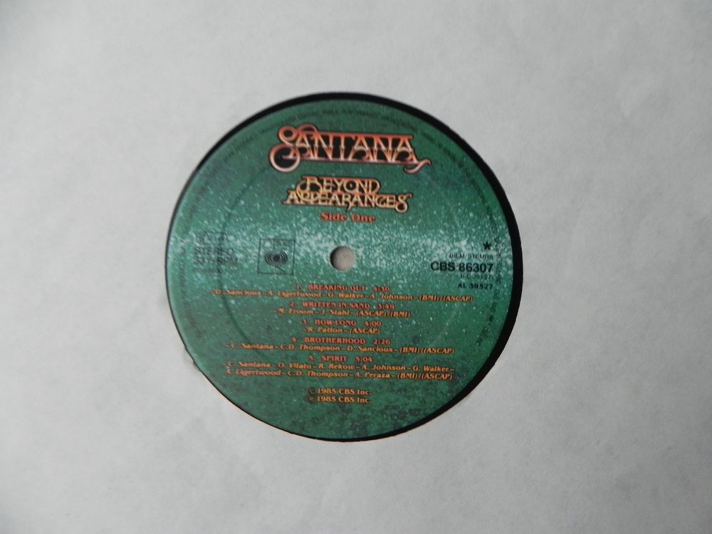 LP US Latin Blues Rock Reggae Band Santana 1985 Beyond .. (Gebraucht ...