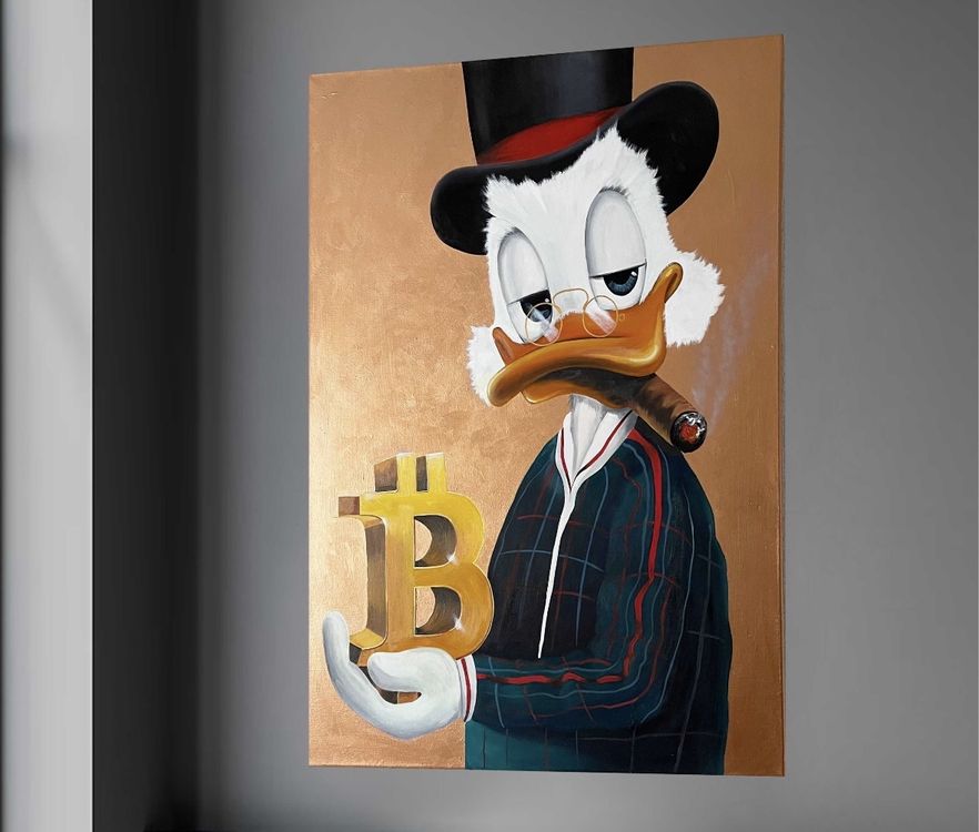 Monopoly Bitcoin Scrooge picture, art painting oil, gift | Kaufen auf ...