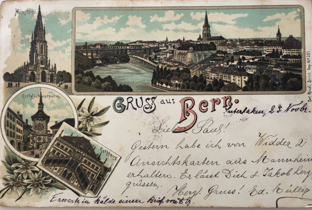 Gruss aus Bern, Litho, 1898 | Kaufen auf Ricardo