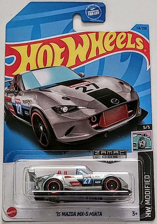 HOT WHEELS MAZDA MX-5 MIATA 2015 - ZAMAC 2023 (Neu und originalverpackt ...