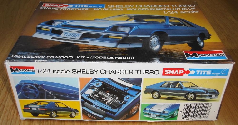 MONOGRAM SNAPTITE DODGE SHELBY CHARGER TURBO 1:24 (Neu (gemäss ...