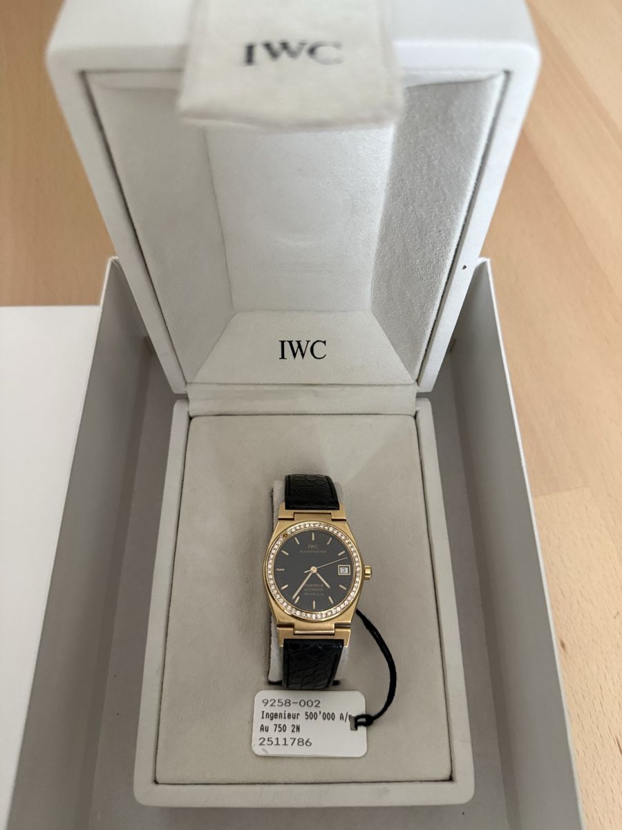 IWC Ingenieur Automatic 500000 A m Gold Diamanten Full Set (Neu (gemäss ...