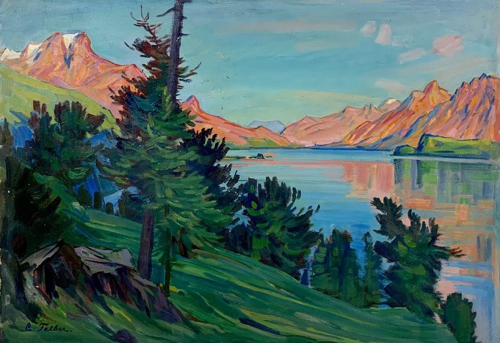Carl Friedrich Felber (1880-1932) Silsersee Gemälde (Gebraucht) in für ...