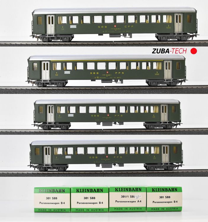 Kleinbahn 4x EW I Personenwagen SBB H0 GS mit OVP (Gebraucht) in St. Gallen für CHF 62 – mit ...
