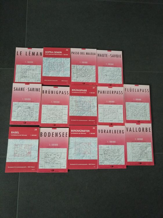 Landeskarten der Schweiz 1:100'000 (Neu (gemäss Beschreibung)) in ...