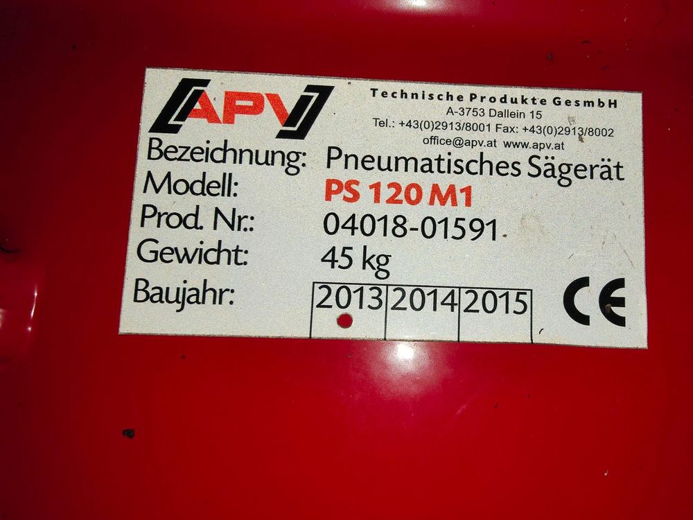 Pneumatisches Sägerät APV PS 120 M1 (Gebraucht) in für CHF 2500 – nur ...