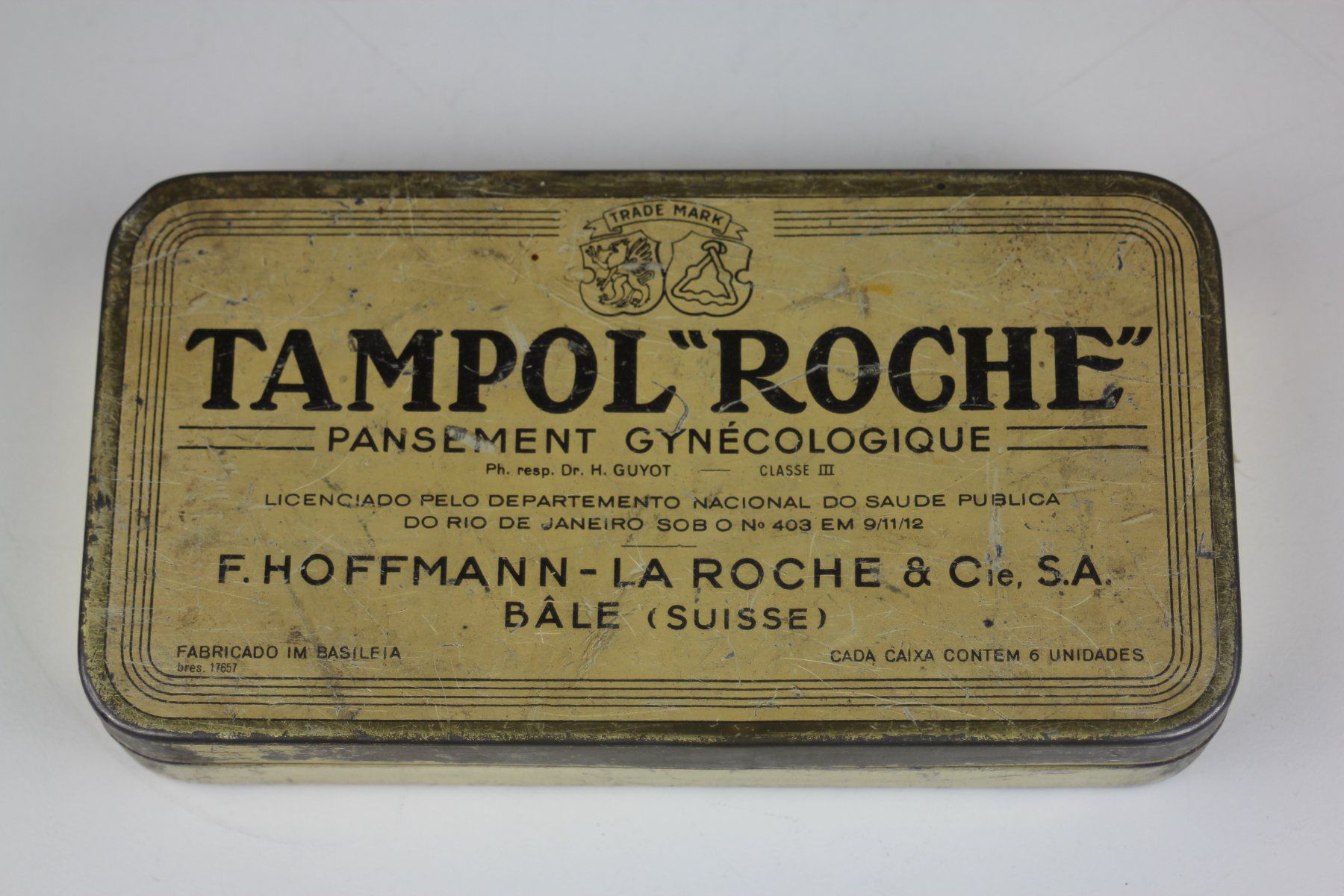 Alte Blechdose "Tampol Roche" – F. Hoffmann-La Roche & Cie (Gebraucht ...