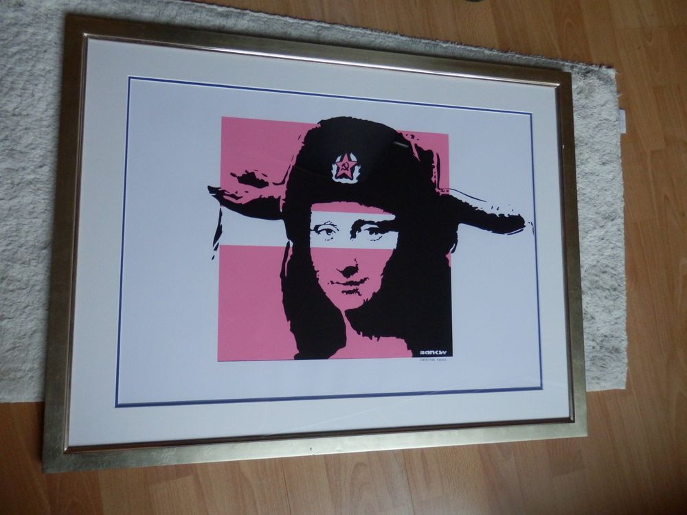 BANKSY - "Genosse Mona Lisa" - Seriegraph aus Moskau (Gebraucht) in ...