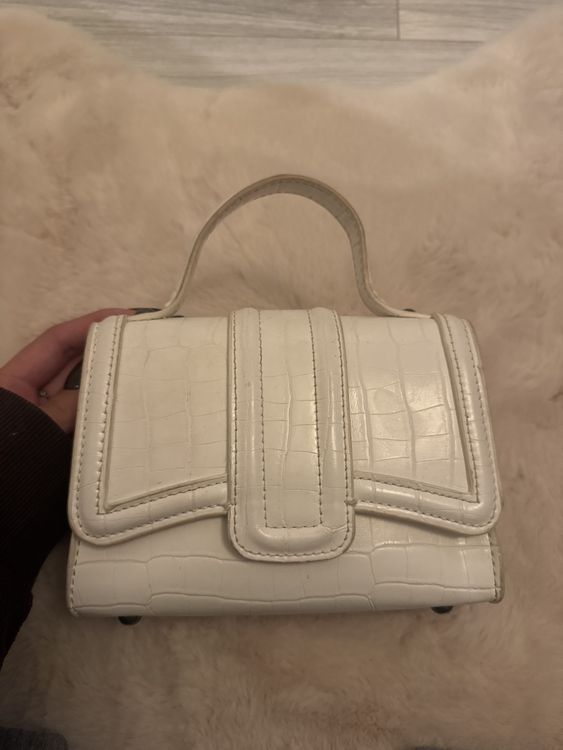 Sac à main Zara blanc - Effet crocodile, parfait été! (Neuf (Voir ...