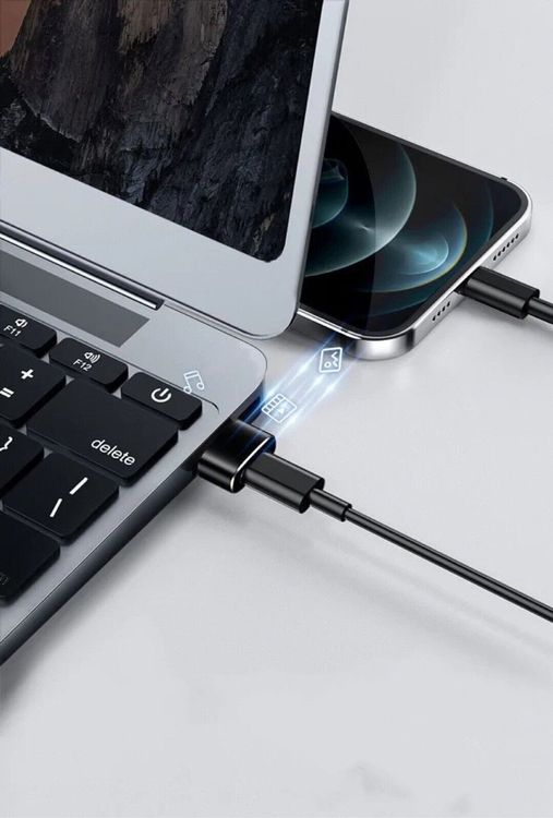 Adapter Stecker Konverter USB C auf USB A iphone ipad schwar (Neu ...