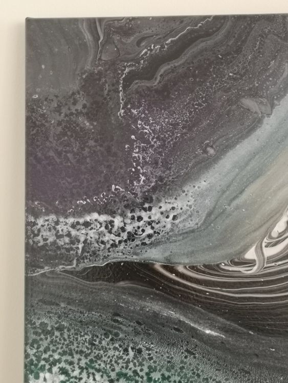 Pouring Bild auf Leinwand, 30 x 60 cm, Unikat | Kaufen auf Ricardo
