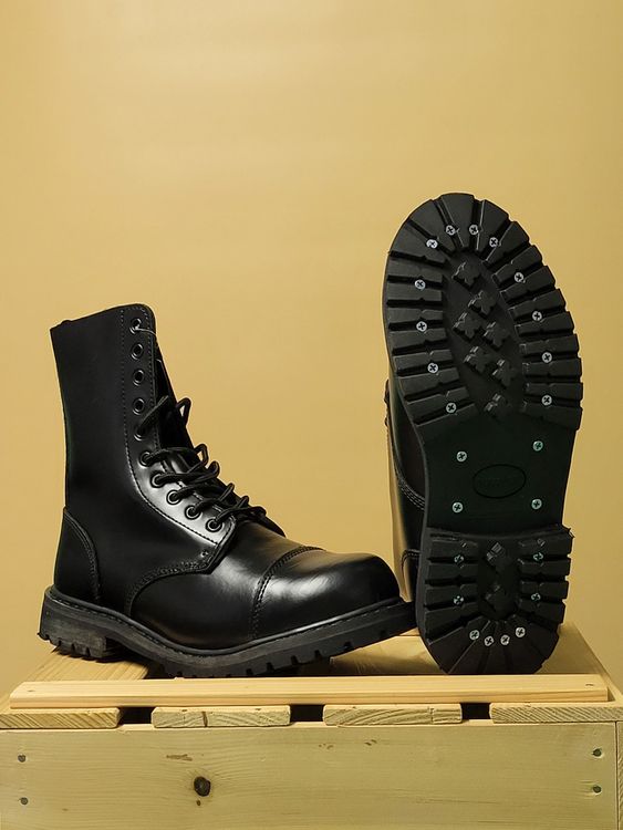 Mil-Tec Invader Stiefel Kampfstiefel Militär 10Loch Gr44 NEU (Neu und ...