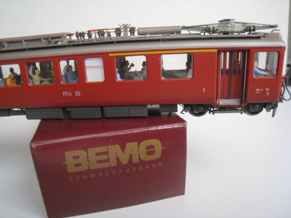Bemo Rhb-Triebwagen 501 alte Version+Fig.+Fin.ModellbauPiro. (Neu ...