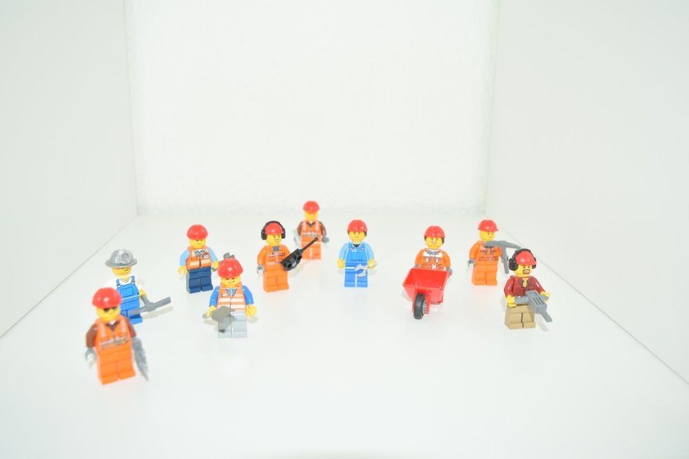 Lego City Worker Bauarbeiter Figuren 10x | Kaufen auf Ricardo