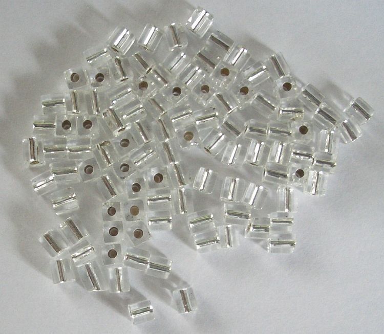 Glaswürfeli Cristal 4 mm mit Silbereinzug | Kaufen auf Ricardo