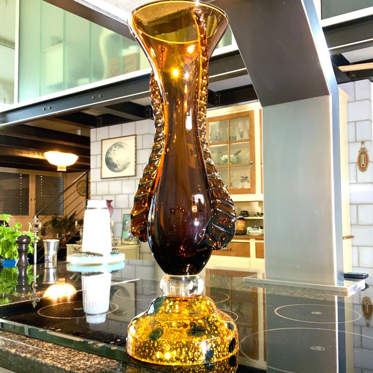 MURANO VENINI VINTAGE XL VASE AUS 80-ER, TOP, 3437 GR | Kaufen auf Ricardo