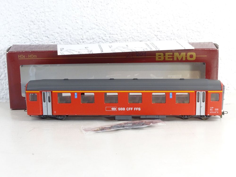 Bemo 3276 421 Personenwagen SBB/Brünig, 1.Kl. A201, H0m,OVP (Neu ...