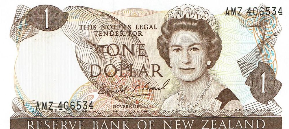 Neuseeland 1 Dollar 1981-1992 UNZ P-169c Serie AMZ-406534 | Kaufen auf ...