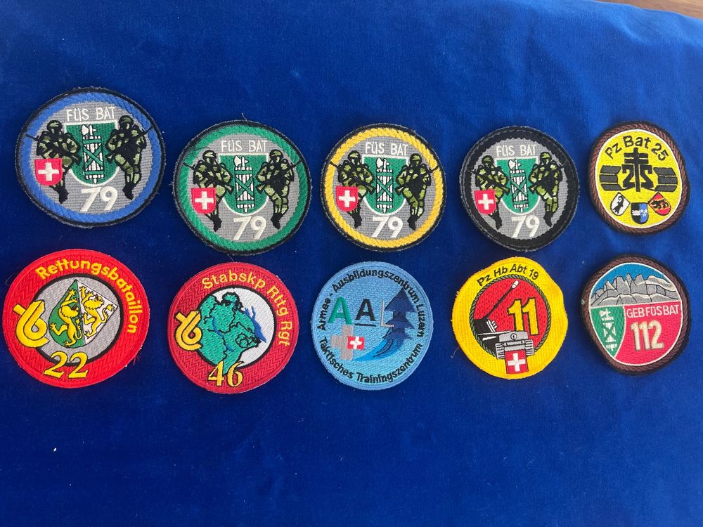 10 Abzeichen / Badges Schweizer Armee (KoA3) (Gebraucht) in ...