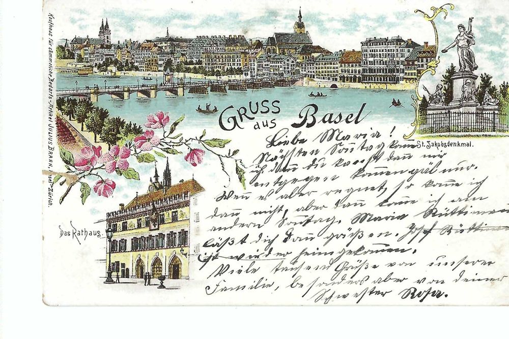 BASEL Gruss aus Basel, Litho Julius Brann Kaufhaus | Kaufen auf Ricardo