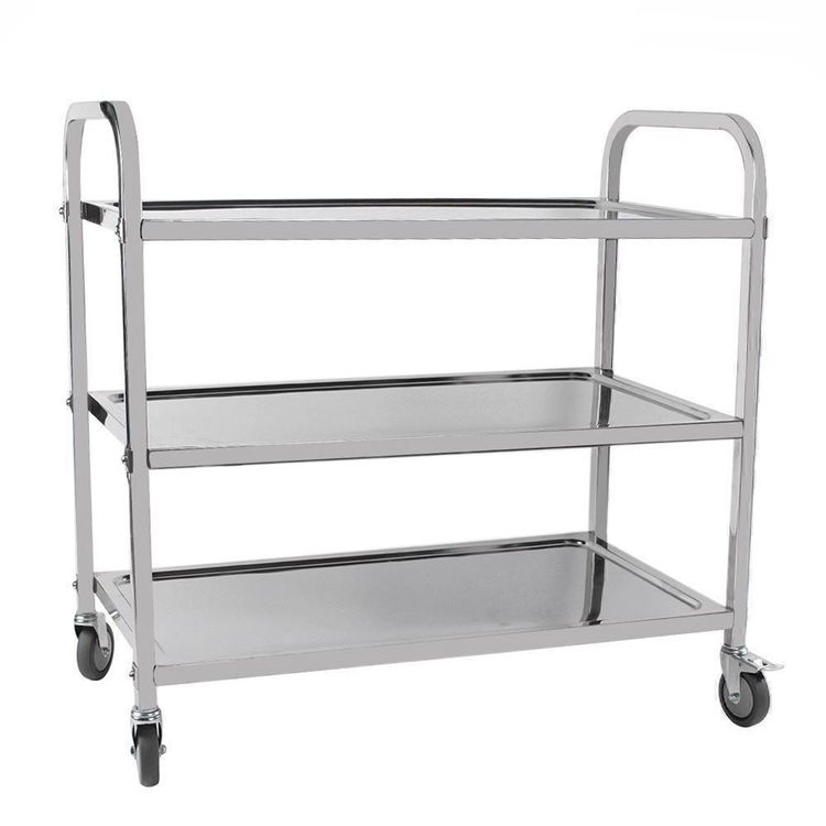 Transportwagen Servierwagen Rollwagen mit 4 Rollen 3 Böden | Kaufen auf ...