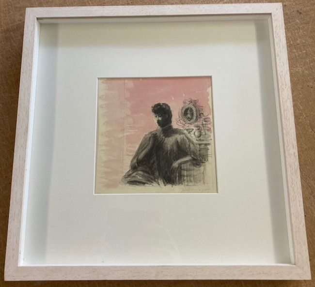 Aquarell, Frau in Pose signiert Hans Wullschleger (ID 5462) (Gebraucht) in Gelterfingen für CHF ...