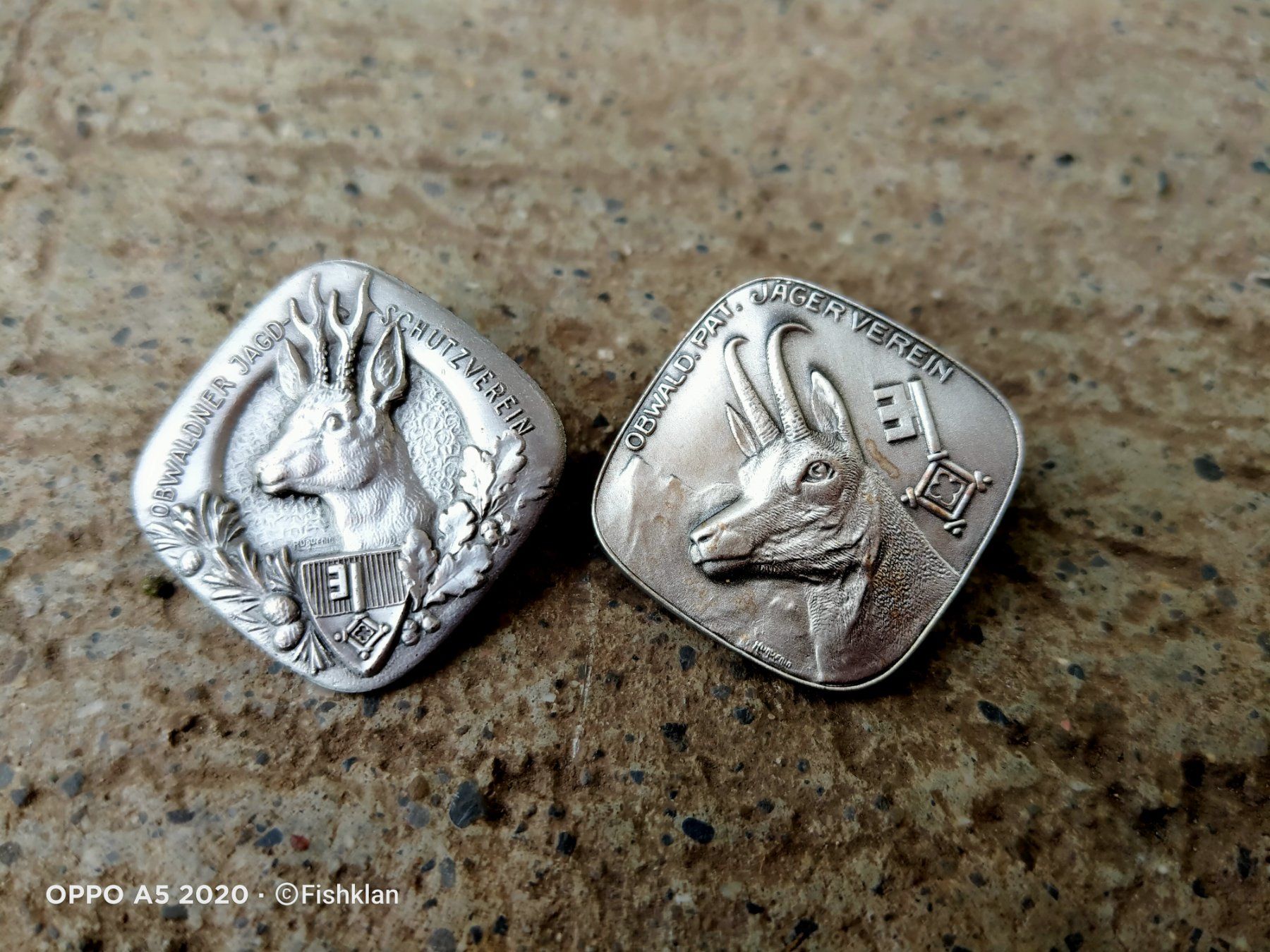 2 Abzeichen Jagd Jäger Verein Obwalden / Räumung Flohmarkt (Gebraucht ...