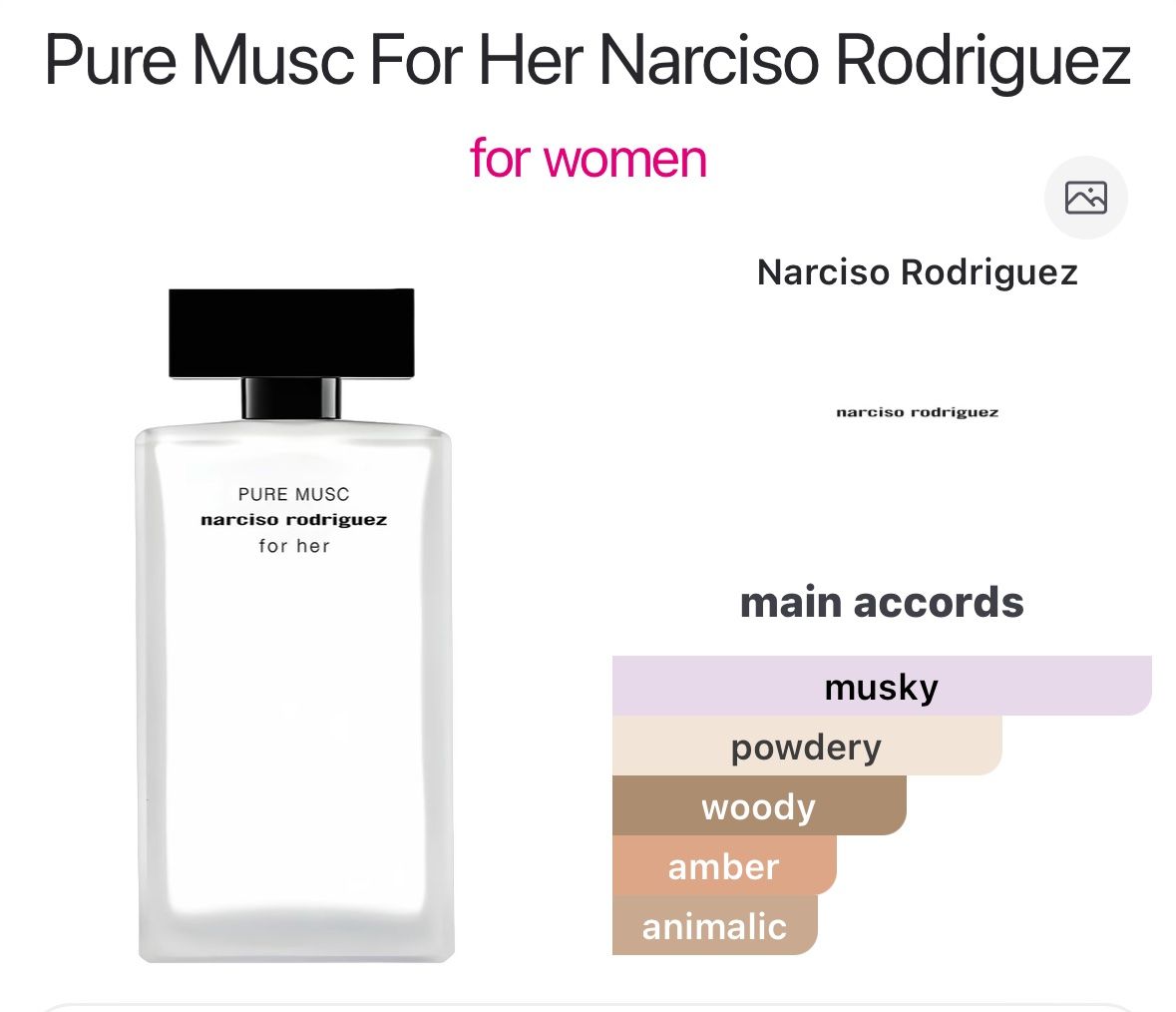 5ML - NARCISO RODRIGUEZ - PURE MUSK FOR HER - EAU DE PARFUM (Gebraucht ...