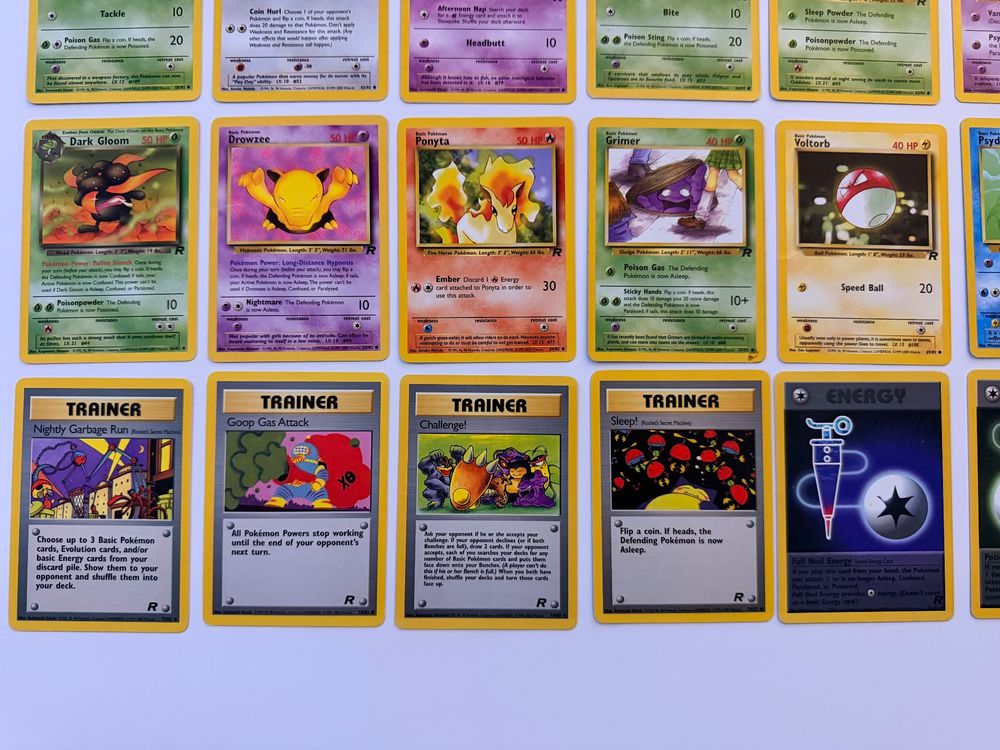 Team Rocket 33 Pokémon Karten Bundle WOTC 2000 Vintage (Gebraucht) in ...