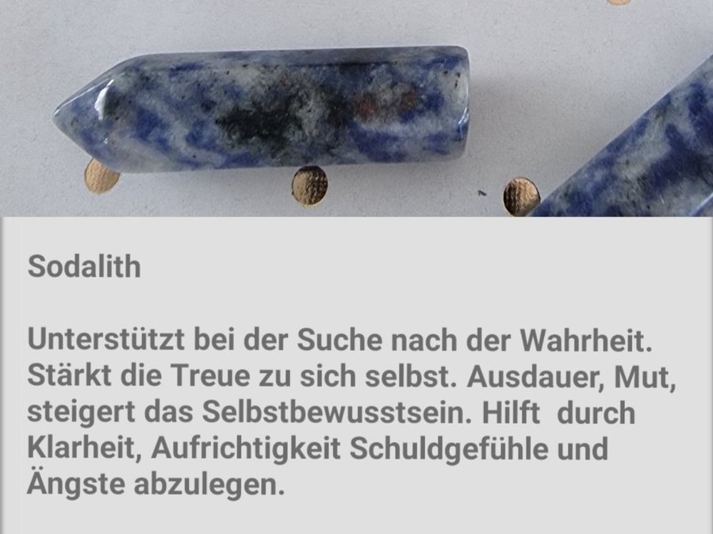 Heilstein Edelstein《Sodalith》 Glücksstein Trommelstein | Kaufen auf Ricardo
