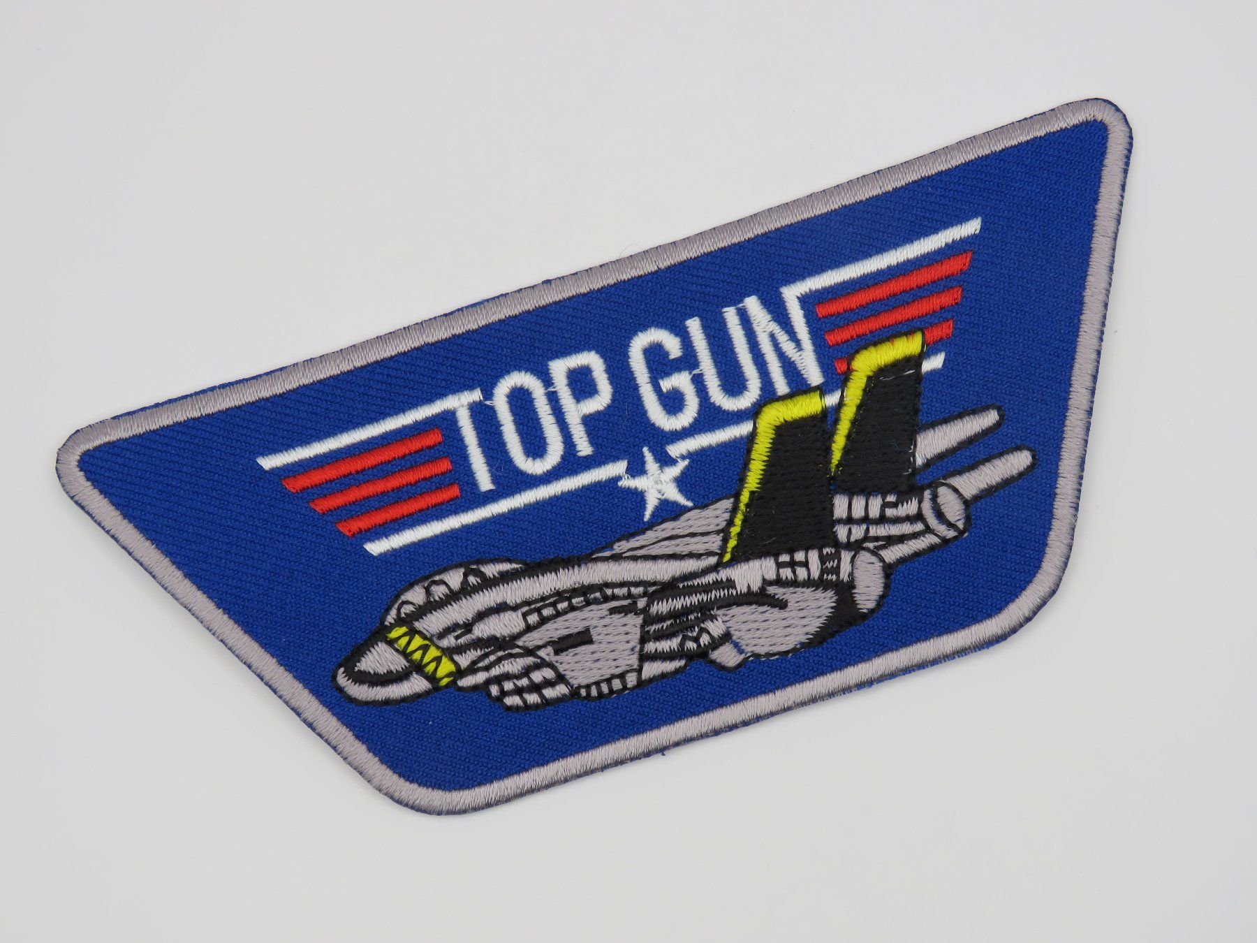 TOP GUN - Aufnäher - Aufbügler - Stickerei - 12x5,2cm (Neu und ...