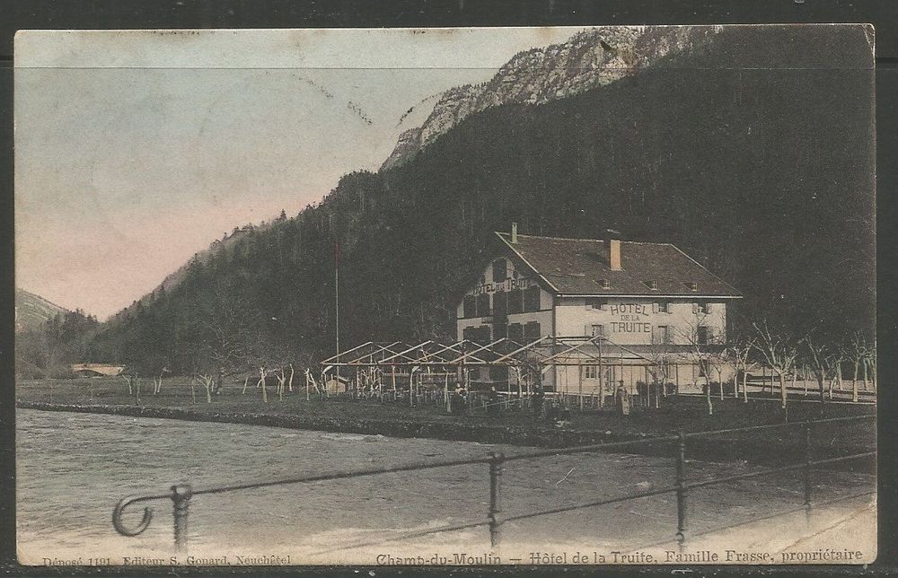Carte P de 1906 ( Champ-du-Moulin / Hôtel de la Truite ) (D'occasion) à ...