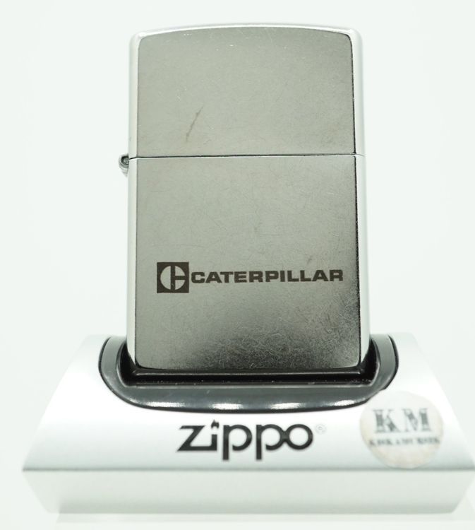 ZIPPO® CATERPILLAR - BRUSHED STEEL - 2014 - UNGEZÜNDET (Neu (gemäss ...