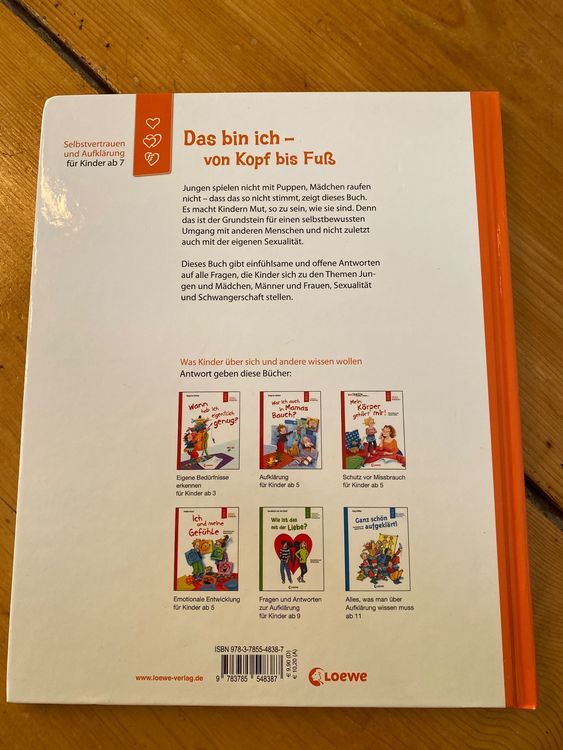 Das bin ich von Kopf bis Fuß Aufklärungsbuch ab 7 D.Geißler (Gebraucht ...