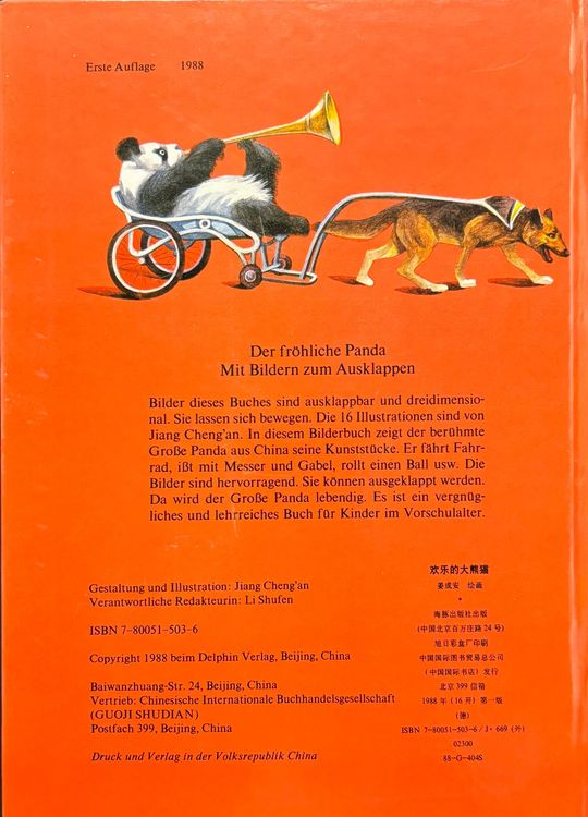Der fröhliche Panda (Pop up Buch) (Neu und originalverpackt) in Sarnen ...