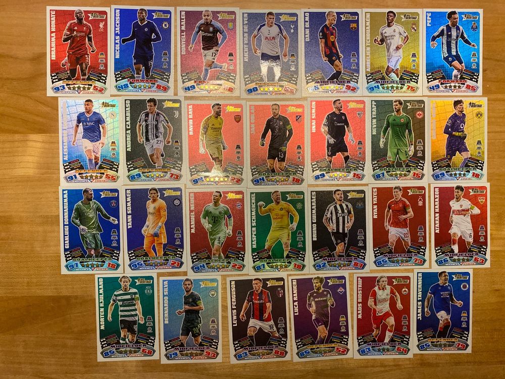 Topps Match Attax 25/26 Heritage alle 27 Karten (Neu (gemäss ...