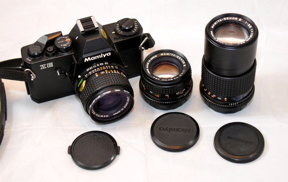 Kamera Mamiya ZE mit 3 Objektiven (Gebraucht) in Esslingen für CHF 62 ...