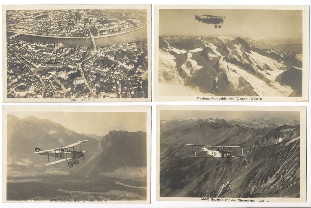 CH-Flug, Lot mit 6 Postkarten "Basler Flugplatz" (Gebraucht) in Basel für CHF 50 – mit Lieferung ...