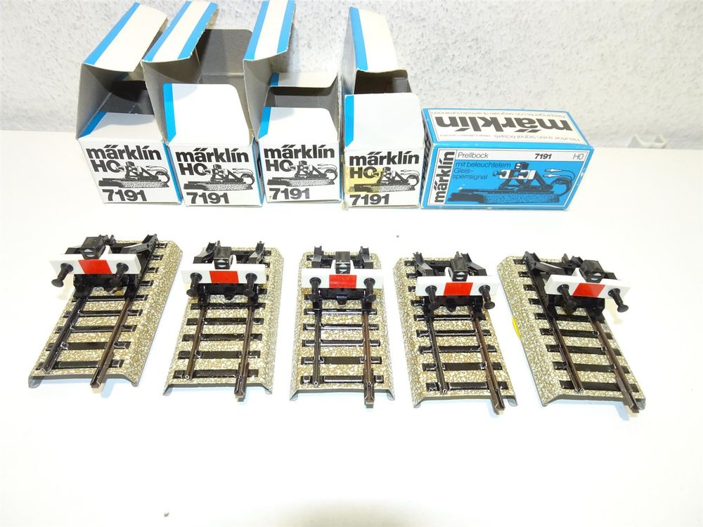 5 Märklin M-Gleis Prellbock HO 7191 | Kaufen auf Ricardo